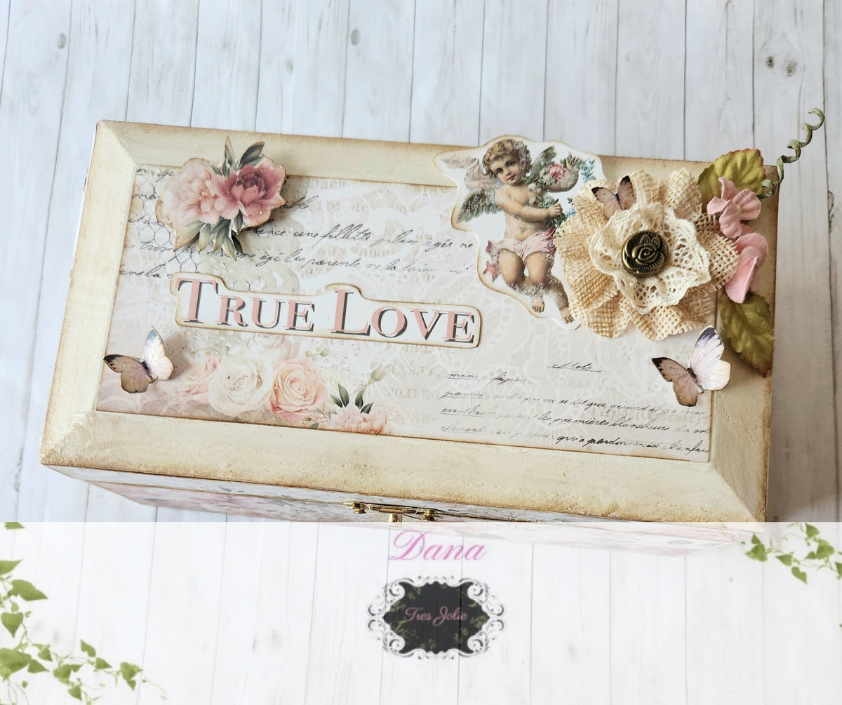 "True Love" Treasure Box with Tiny Envelopes and More – Tres Jolie Kits
