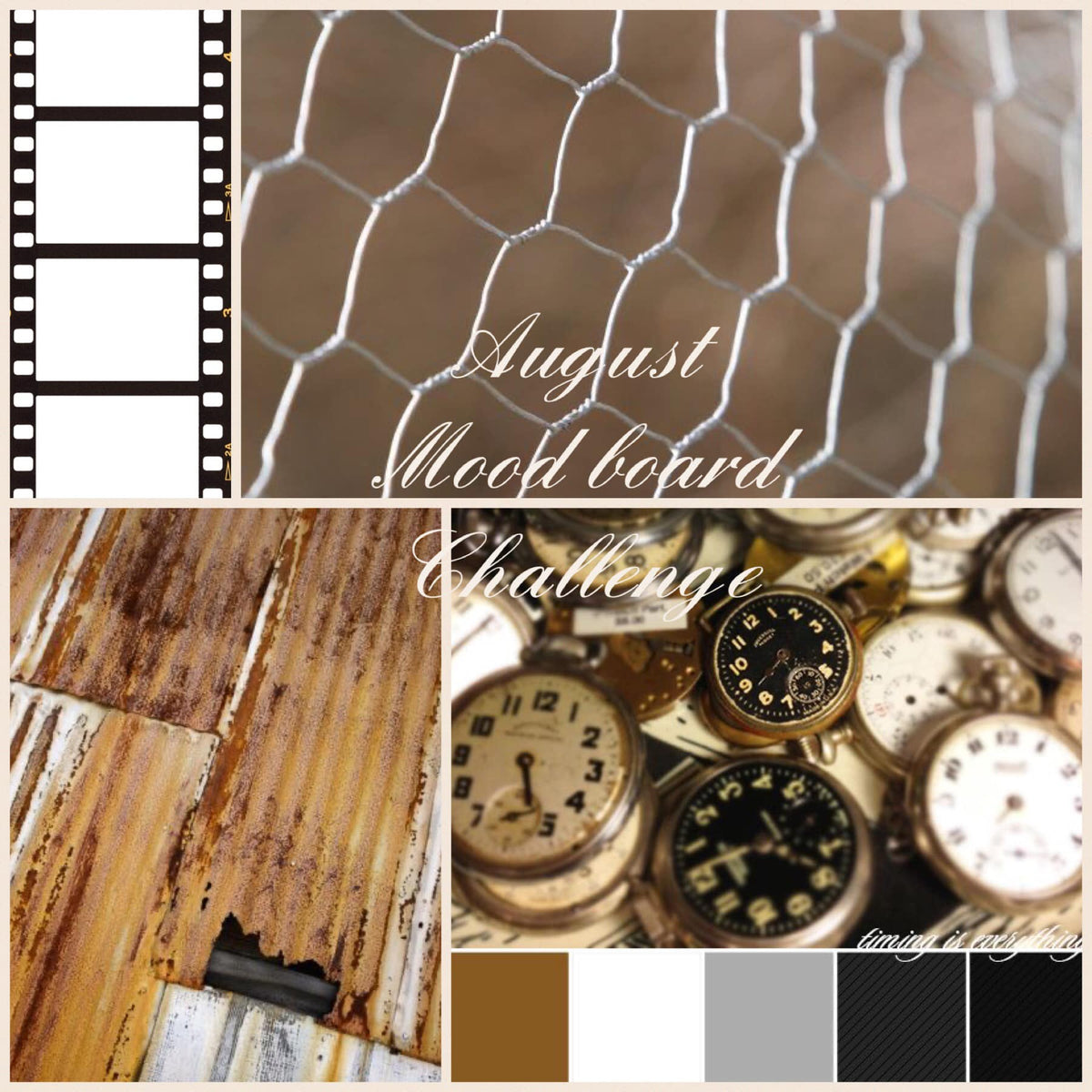 August mood board – Tres Jolie Kits