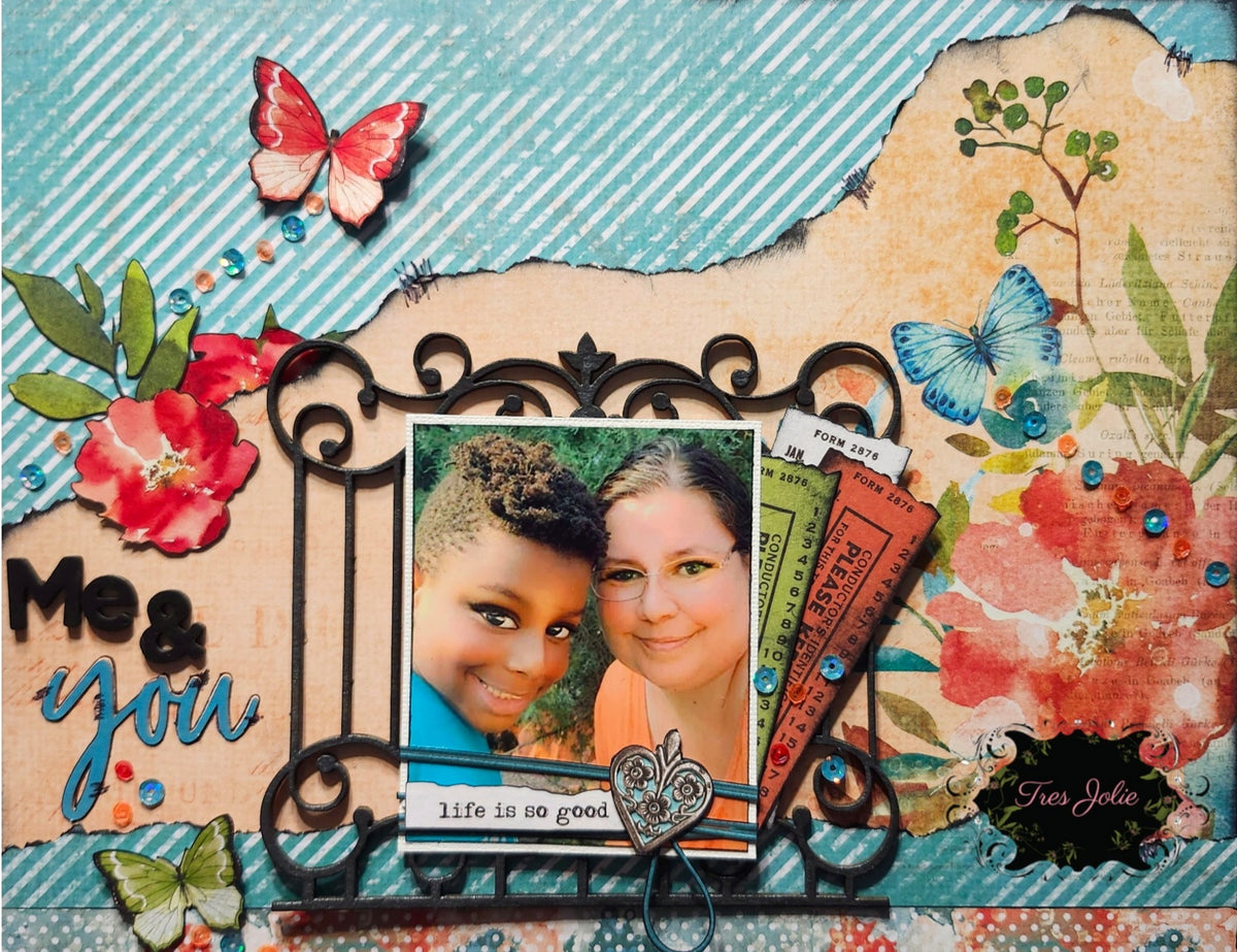 Me and You using the February Scrapbooking Kit – Tres Jolie Kits