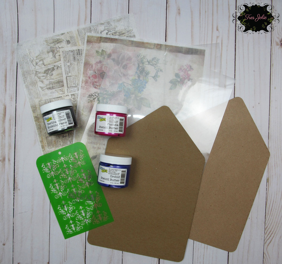Mixed Media Monday tutorial – Tres Jolie Kits