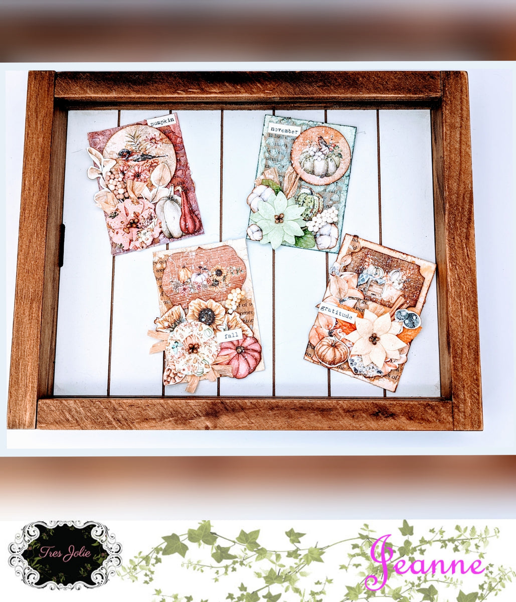 Making Fall ATC Cards – Tres Jolie Kits